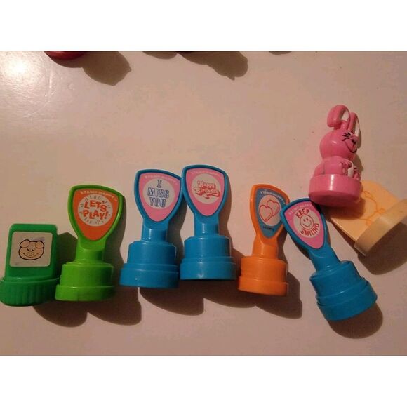 Design | Vintage Stamper Stamp Lot Of 8 Different 198s 1990s Vtg Lets ...